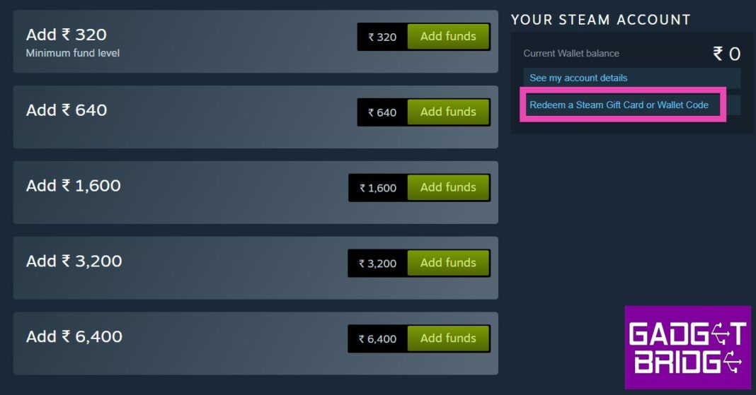 How to buy and redeem a Steam Gift Card or Wallet Code?