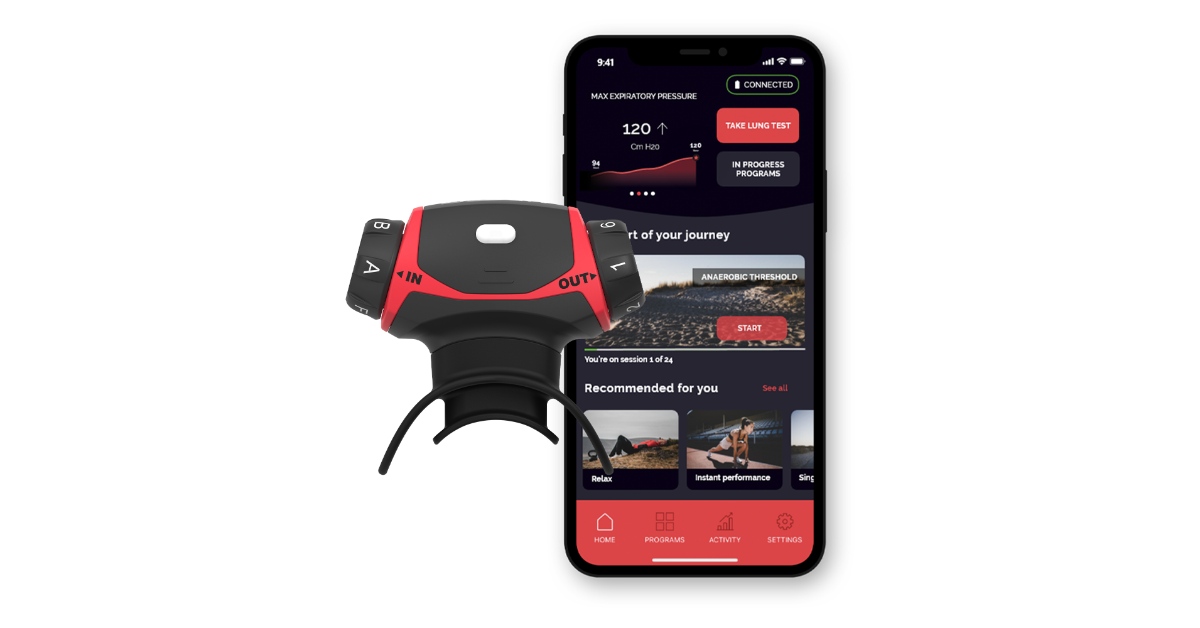 The world’s first Smart Respiratory Training device Airofit PRO ...