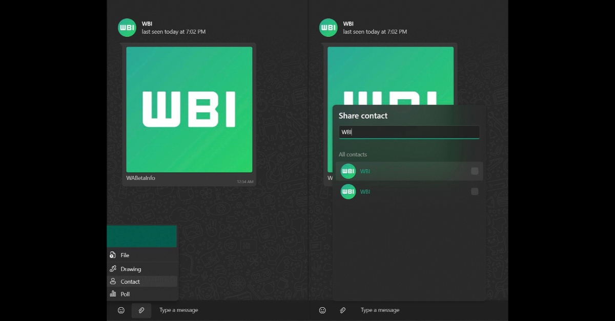 WhatsApp is rolling out the ability to share contact cards