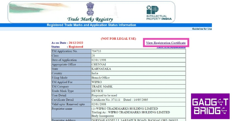 How to Search and Download India Trademark Certificate from the web? (2023)