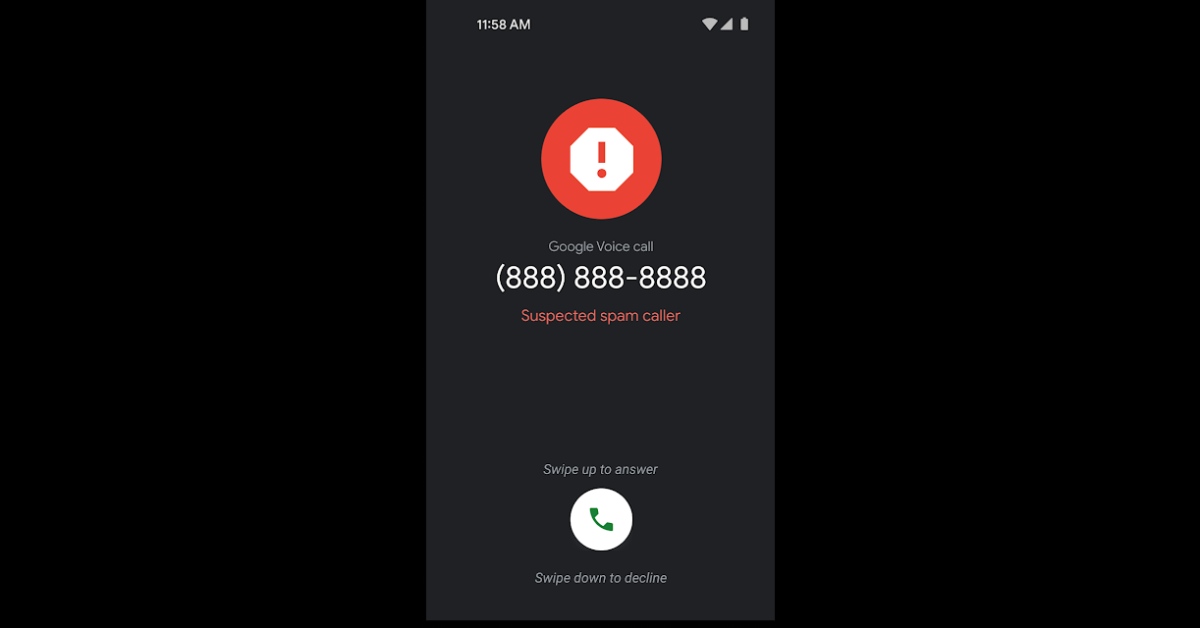 For spam protection via automatic labelling, Google Voice will notify ...