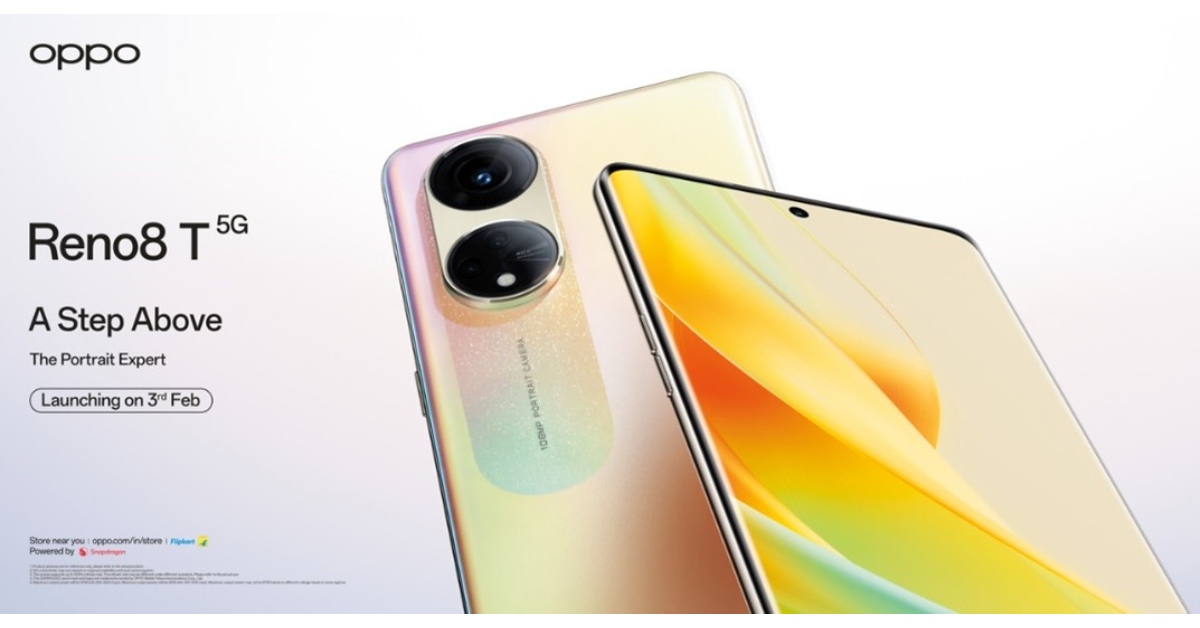 Oppo Reno 8T 5G confirmed to launch in India on February 3