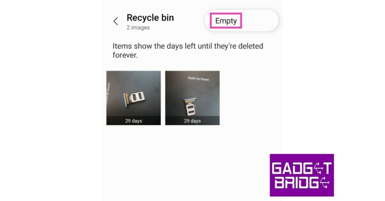 Best ways to empty Recycle Bin on Samsung Galaxy Smartphones
