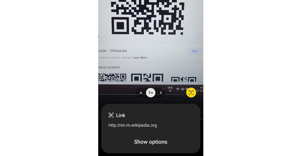 How to scan QR Codes with Android phones without an app?