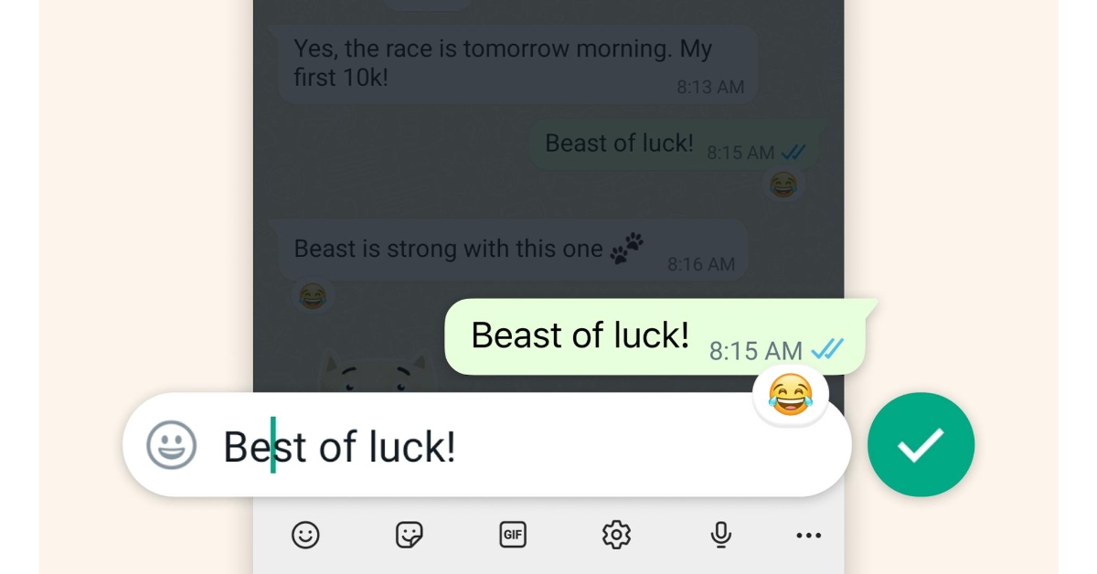 WhatsApp Editing feature is now rolling out to users