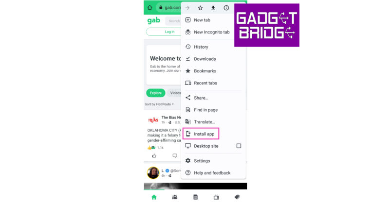How to install Gab on iOS and Android?