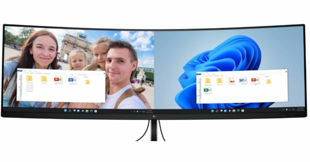HP 45-inch curved display, vertical mouse and other accessories for ...