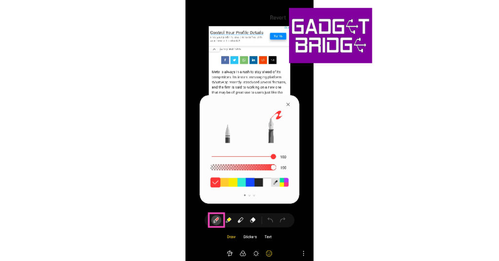 How To Highlight, Draw And Write On a Screenshot on an Android Smartphone?