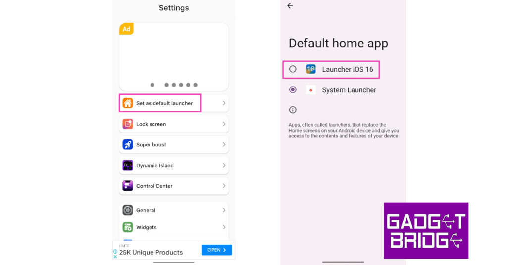 How to get the iOS interface on your Android phone?