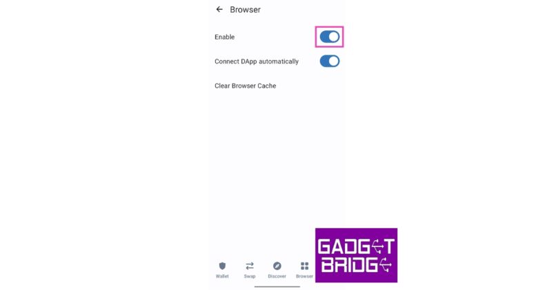How to enable DApp browser on Trust Wallet for Android and iOS?