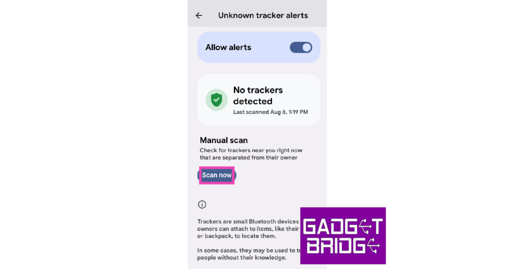 How to enable Unknown Tracker Alert on your Android smartphone?