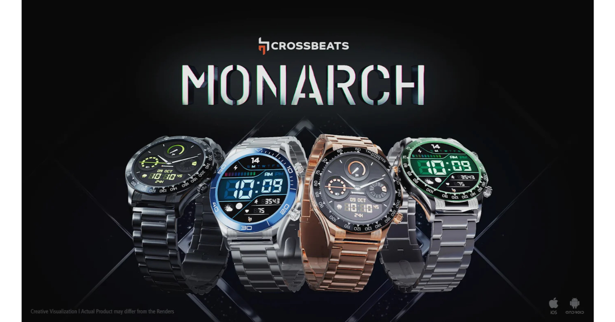 Crossbeats Monarch BT calling smartwatch launched in India