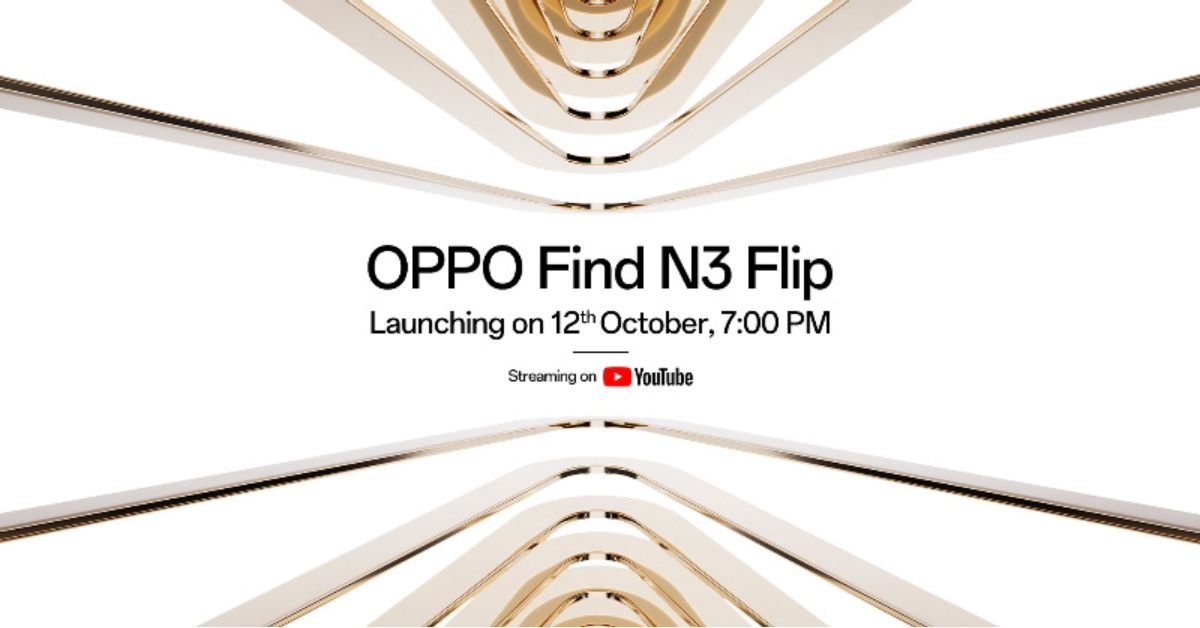 Oppo Find N3 Flip India launch to take place on October 12
