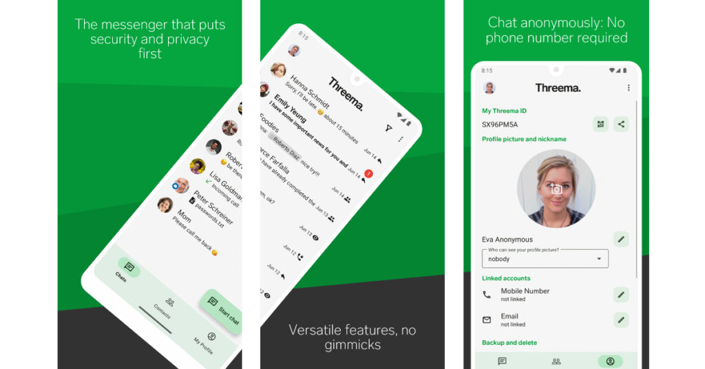 15 messaging apps that work without a phone number