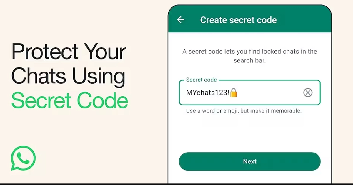 WhatsApp's new Secret Code feature now lets you hide your private chats ...