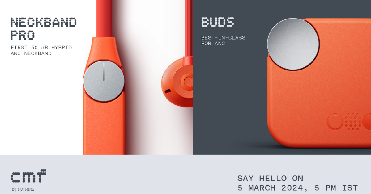 CMF Neckband Pro and CMF Buds to launch in India next month