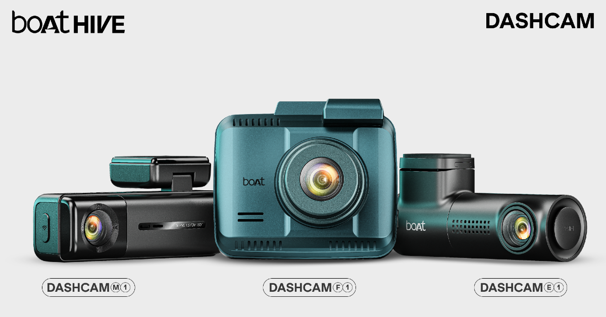 boAt Hive Dashcam series with Sony STARVIS sensors and dual-channel FHD ...